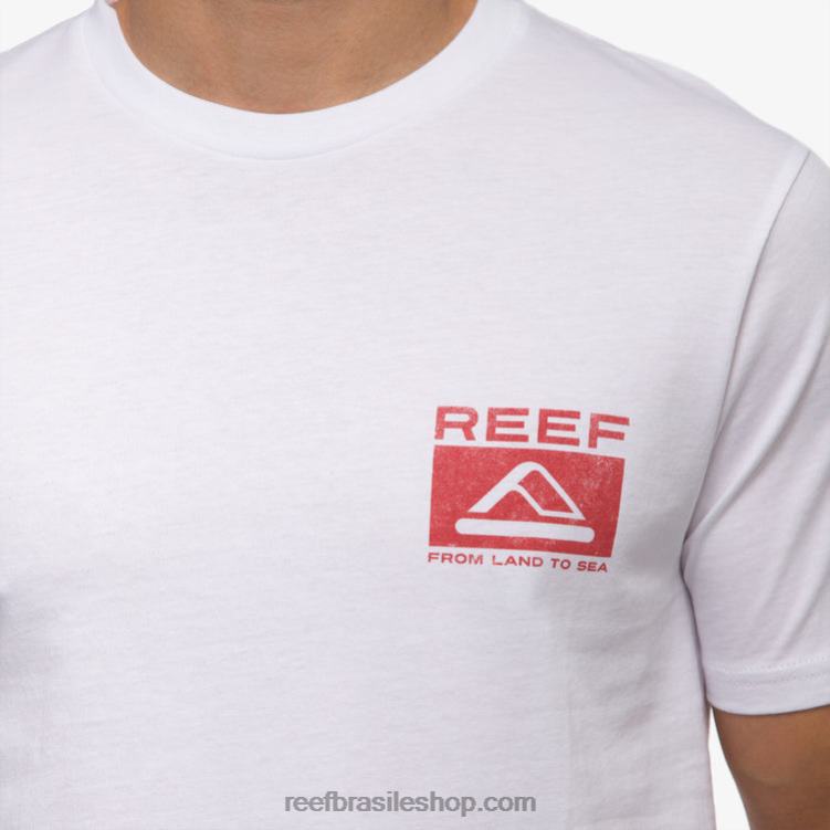 br Reef camiseta de manga curta beverly homens Branco brilhante ...